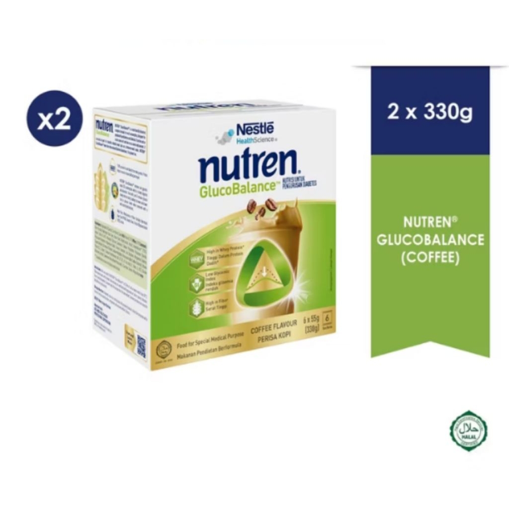 NESTLE Nutren GlucoBalance with Real Coffee 55g Drink x 6 Sachets ...