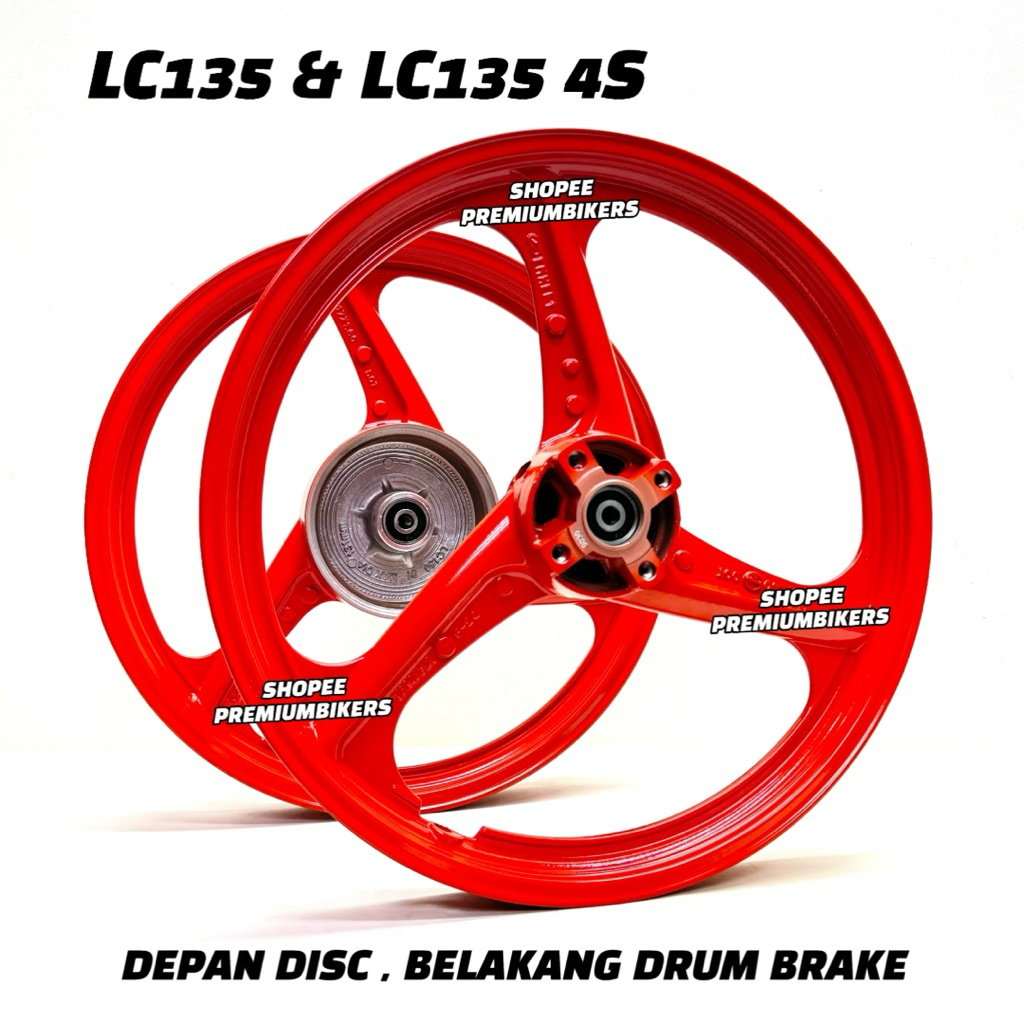 LC135 3 BATANG SPORT RIM ENKEI SIAP BEARING DAN BUSH LC 135 BARANG ...