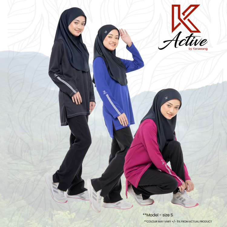 Muslimah K Active microfiber. New 2024 collection. | Shopee Malaysia