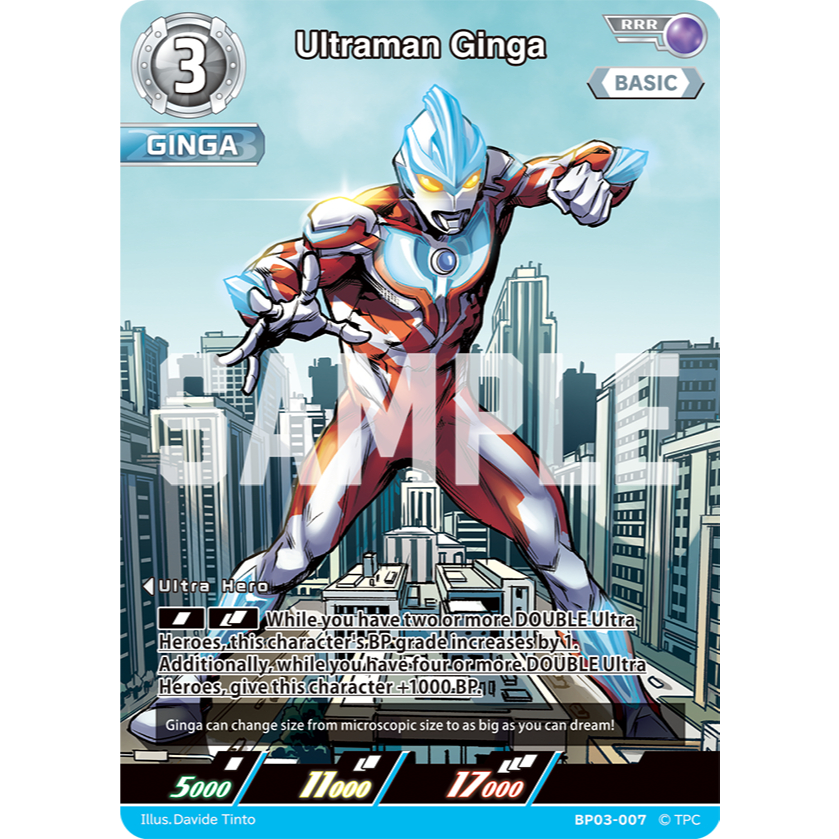 Ultraman Card Game BP03-007 RRR Ultraman Ginga (en) | Shopee Malaysia