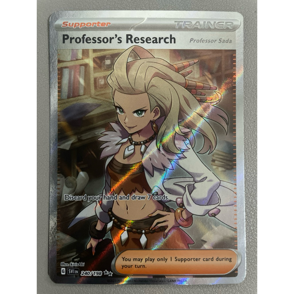 Pokemon PTCG SV01 Scarlet & Violet - 240/198 Professor’s Research (Full ...