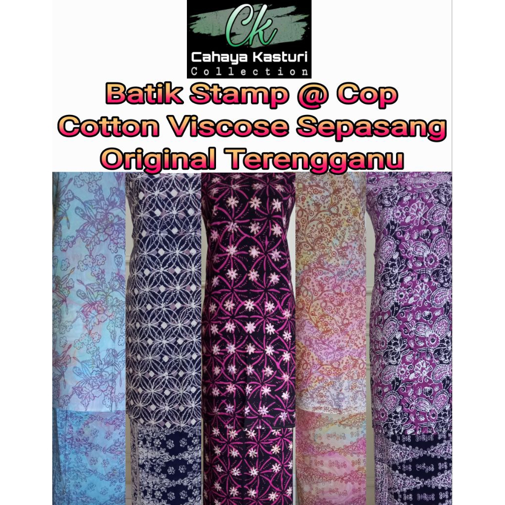 Batik Marble (Sepasang) Cotton Viscose Original Terengganu | Shopee ...