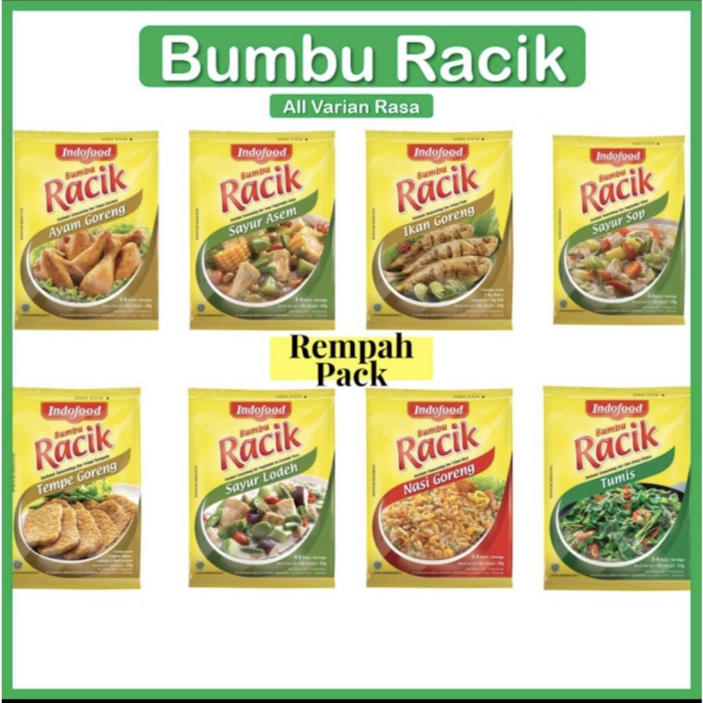 BUMBU RACIK INDOFOOD ALL VARIAN HALAL | Shopee Malaysia