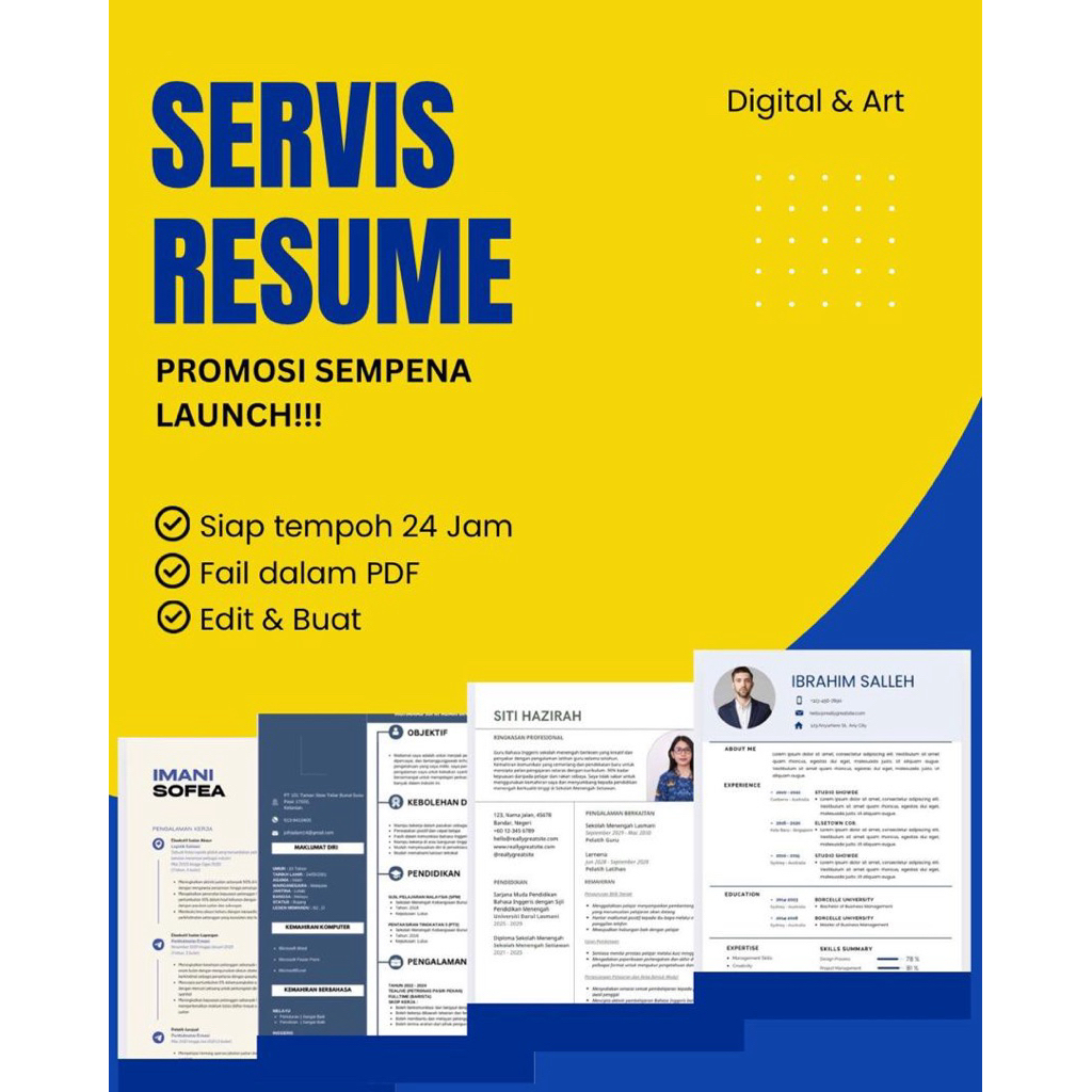🚀RESUME POWER🔥 Dapatkan Resume Profesional Premium – Siap Dalam 24 Jam ...