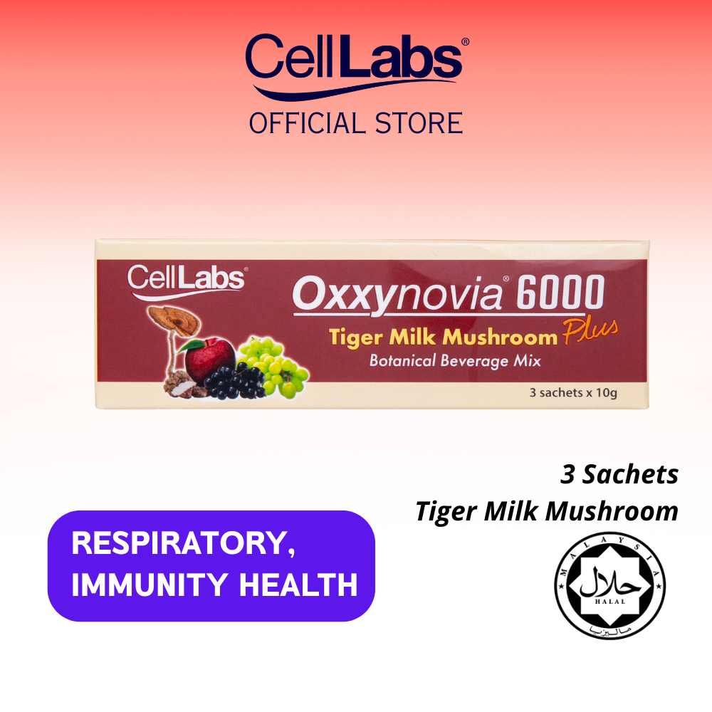 CellLabs Oxxynovia with Tiger Milk Mushroom Plus 3 Sachet Immunity ...