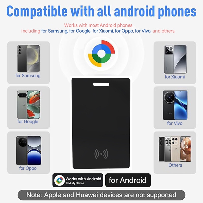 GPS for Android Google Find My Thin Card Wallet Tracking Card, Smart ...