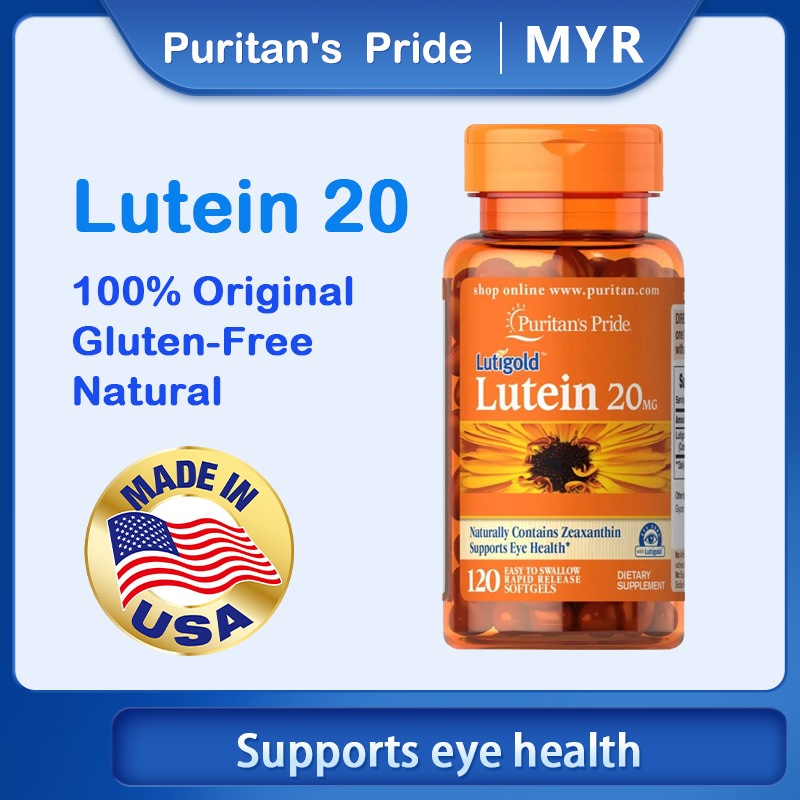 Puritan's Pride Lutein 20 mg with Zeaxanthin120 Softgels EXP 2027/7/1 ...