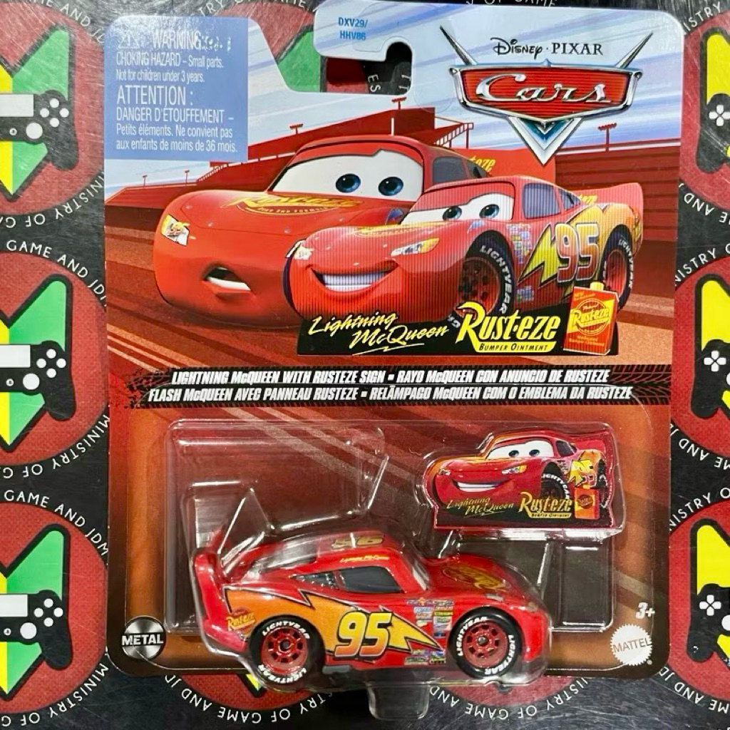 Disney Pixar Cars Lightning Mcqueen With Rusteze Sign | Shopee Malaysia