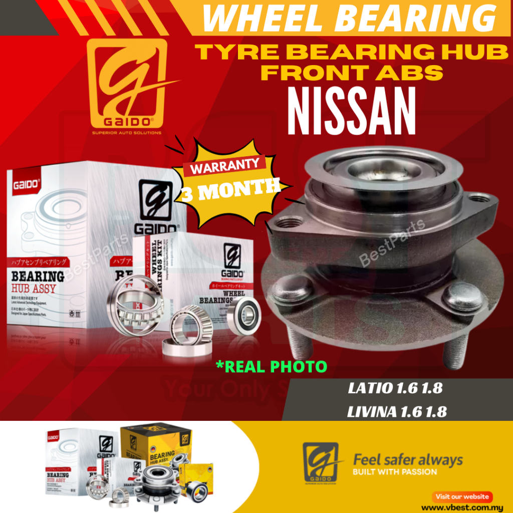 Gaido Front Rear Wheel Bearing Hub Nissan Latio Livina Depan Belakang ...