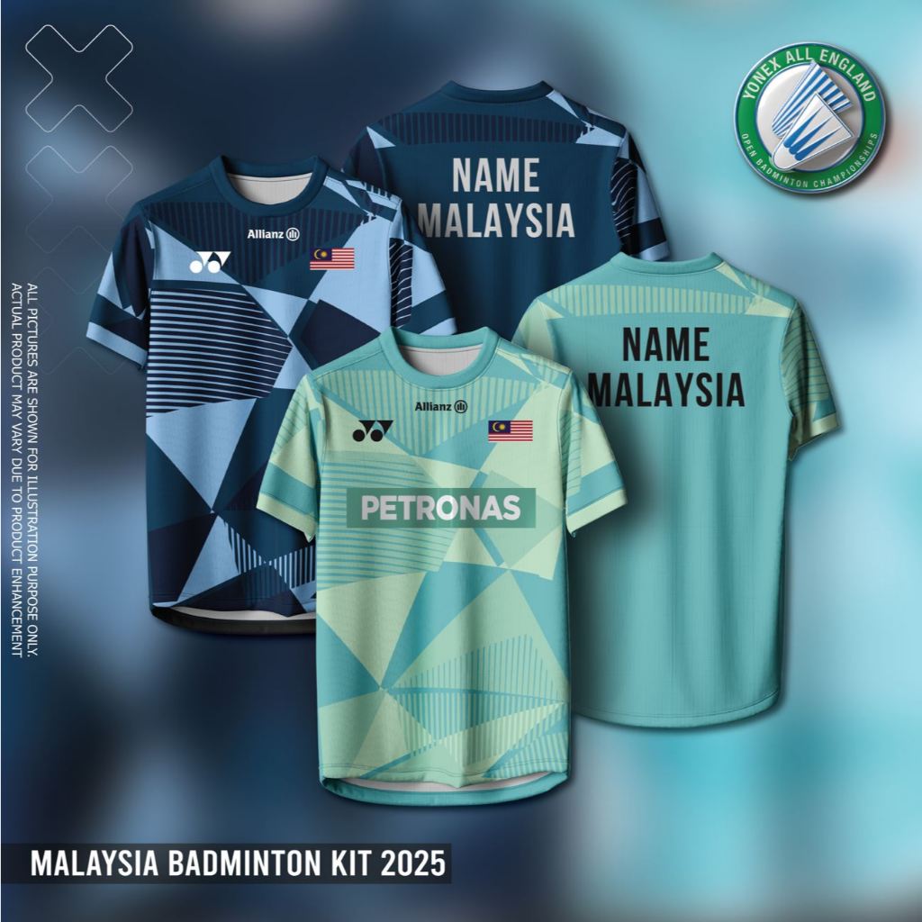 MALAYSIA BADMINTON JERSEY (ALL ENGLAND 2025), JERSI BADMINTON MALAYSIA ...