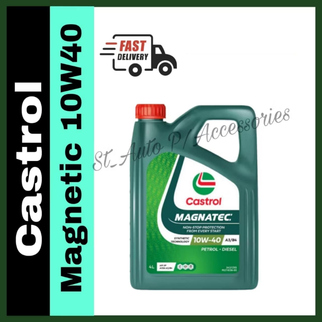 Castrol Magnatec 10W40 (4 Liter) Semi Synthetic Engine Oil - Proton ...
