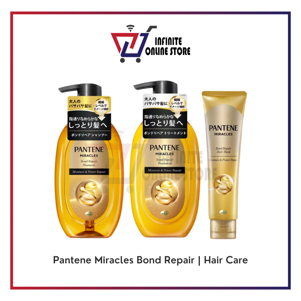 Pantene Miracles Bond Repair Hair Care (Shampoo 440g / Treatment 440g / Hair Mask 125g) | Shopee ...