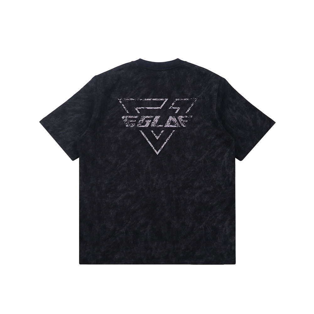EGLAF Basic Smudge Tee - Black | Shopee Malaysia