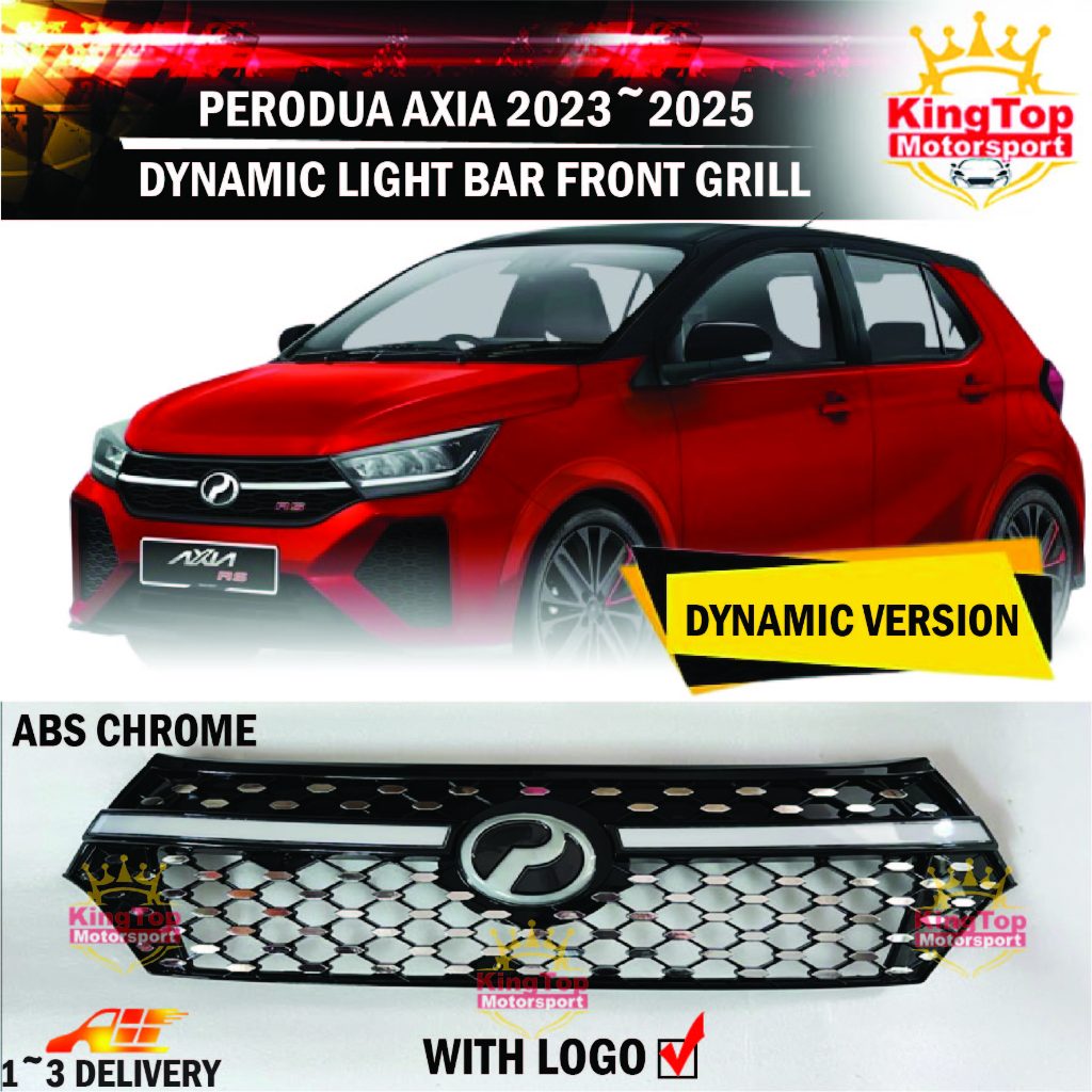PERODUA AXIA 2023 2024 HONEY COMB GLOSSY BLACK FRONT GRILL GRILLE WITH ...