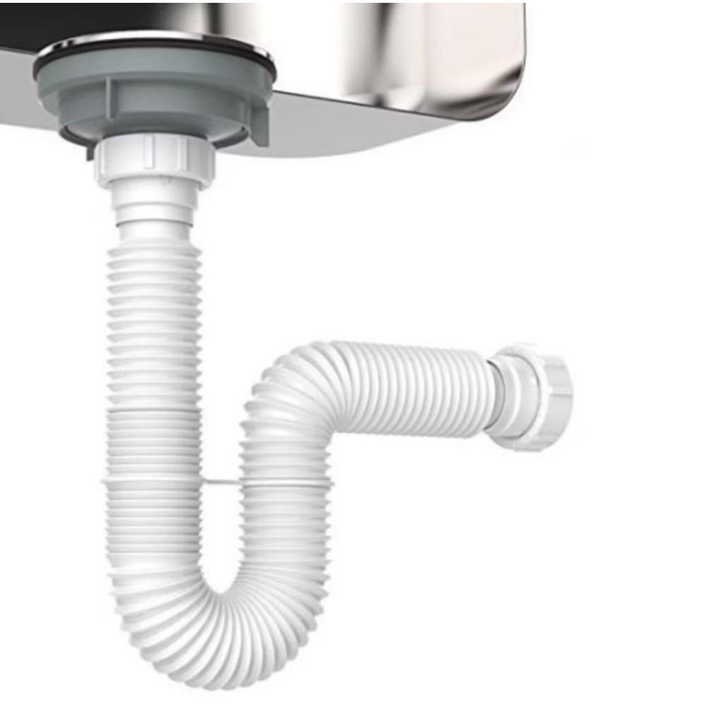 Bluewish8830 FLEXIBLE HOSE UNI TRAP BASIN & SINK WASTE DRAIN 1 1/2”/ 1 ...