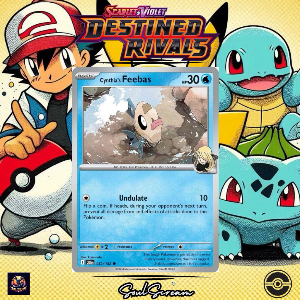 Pokemon TCG Cynthia’s Feebas Destined Rivals | Shopee Malaysia