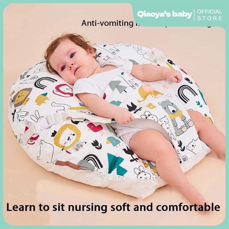 Baby anti-vomiting pillow ramp pillow anti-overflow choking newborn ...