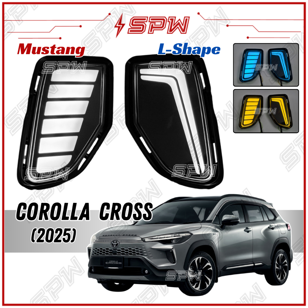 Toyota Corolla Cross Facelift (2025-2026) Front Bumper LED Daylight DRL ...