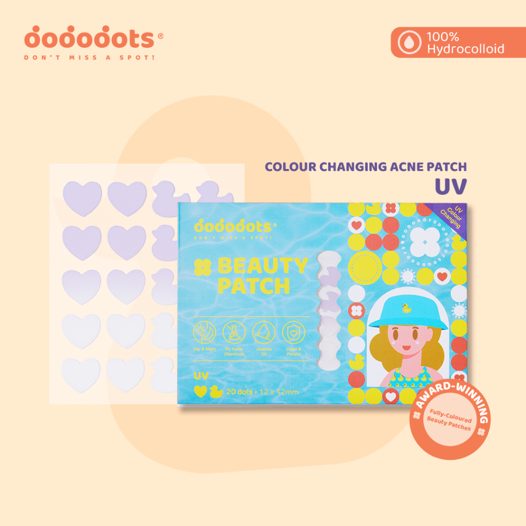 Dododots | UV | Color Changing Cute Pimple Acne Patch | 痘痘贴 | Penampal ...