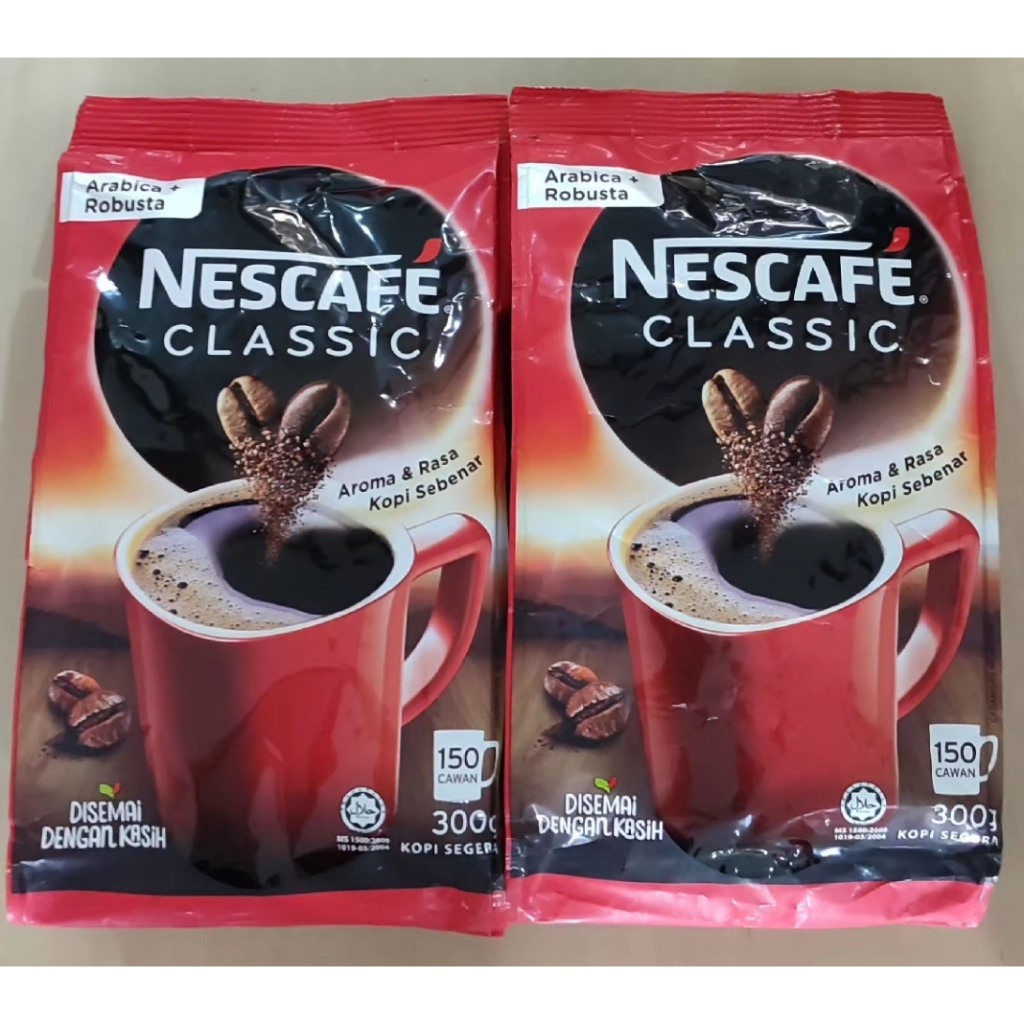 Nescafe Classic Coffee 300g X2 packs Exp June 2026 | Shopee Malaysia