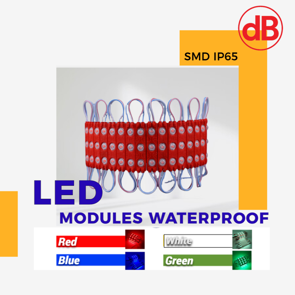 200PCS / SET (READY STOCK) 3 LED Modules Waterproof SMD IP65 Backlighting Led lamps DC12Vv ...