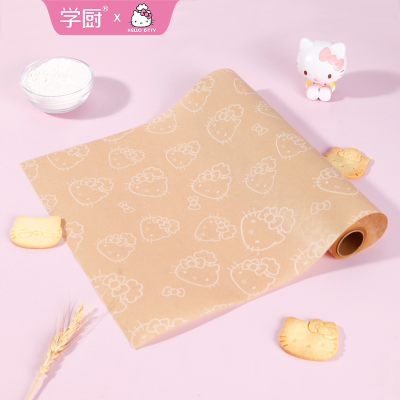 [CHEFMADE] HELLO KITTY 12M Baking Paper Printed silicone oil paper ...