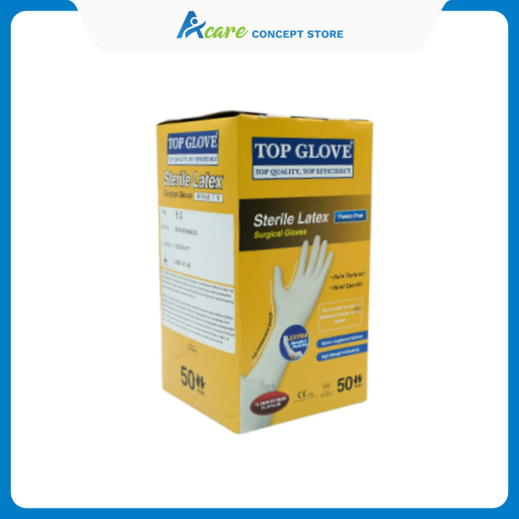 Sterile Glove (Top Glove)- 50pcs | Shopee Malaysia