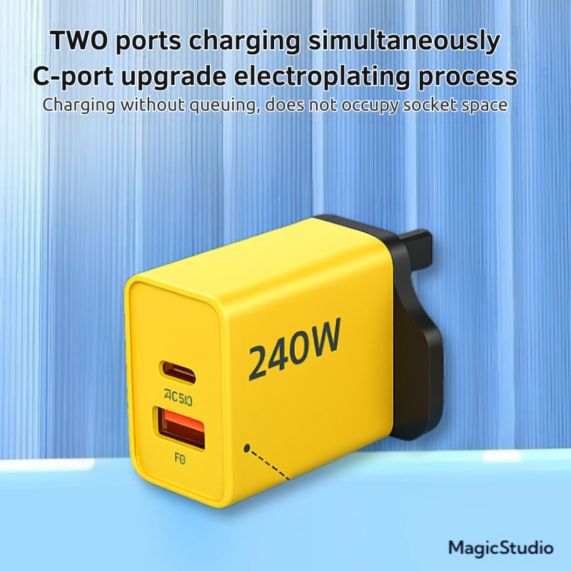 UK Adapter 240W PD Charger Plug Wall Charging Travel Mobile Phone ...