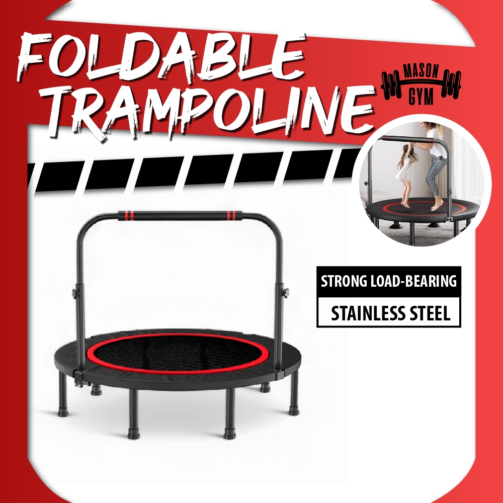 Foldable Trampoline 40 Inch Indoor Fitness Silent Trampoline Rebounder ...