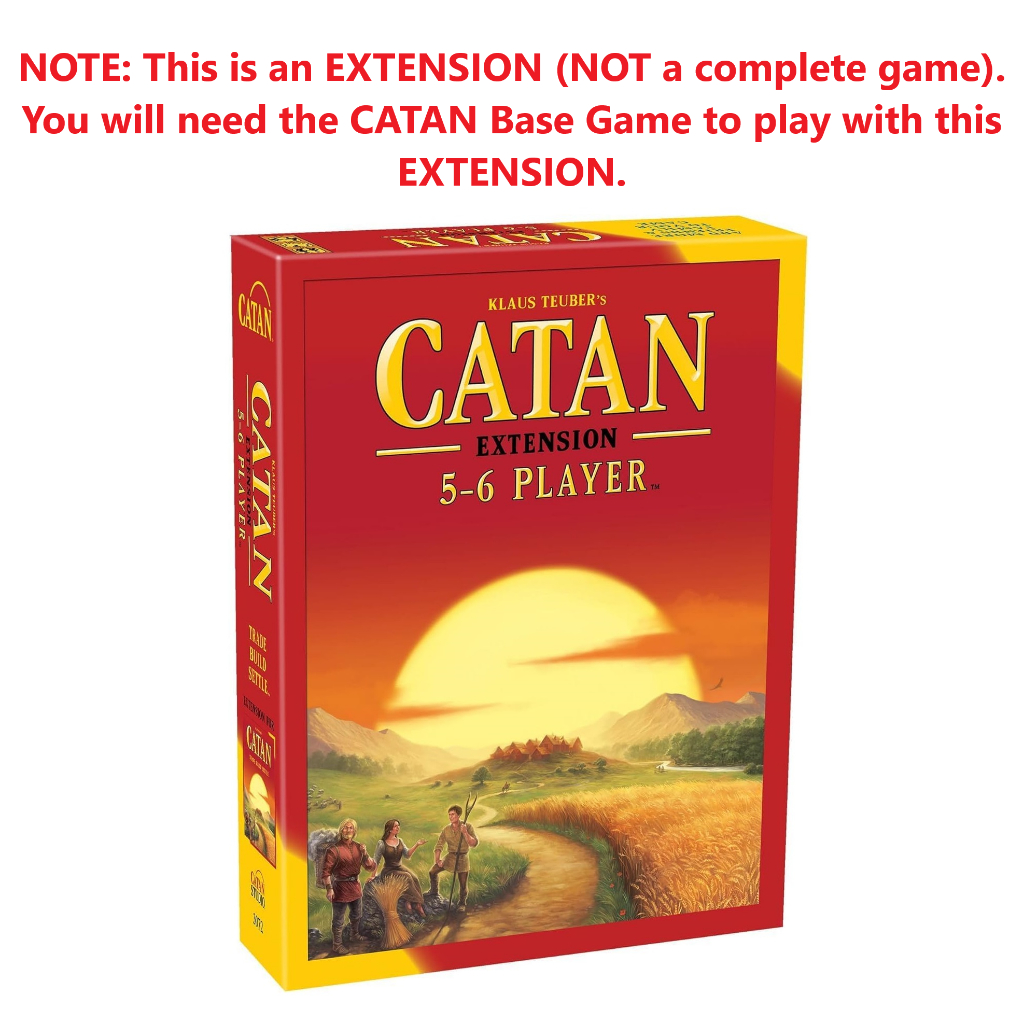 CATAN 5th Edition 5-6 Player Extension Board Game (Original) - Expand ...