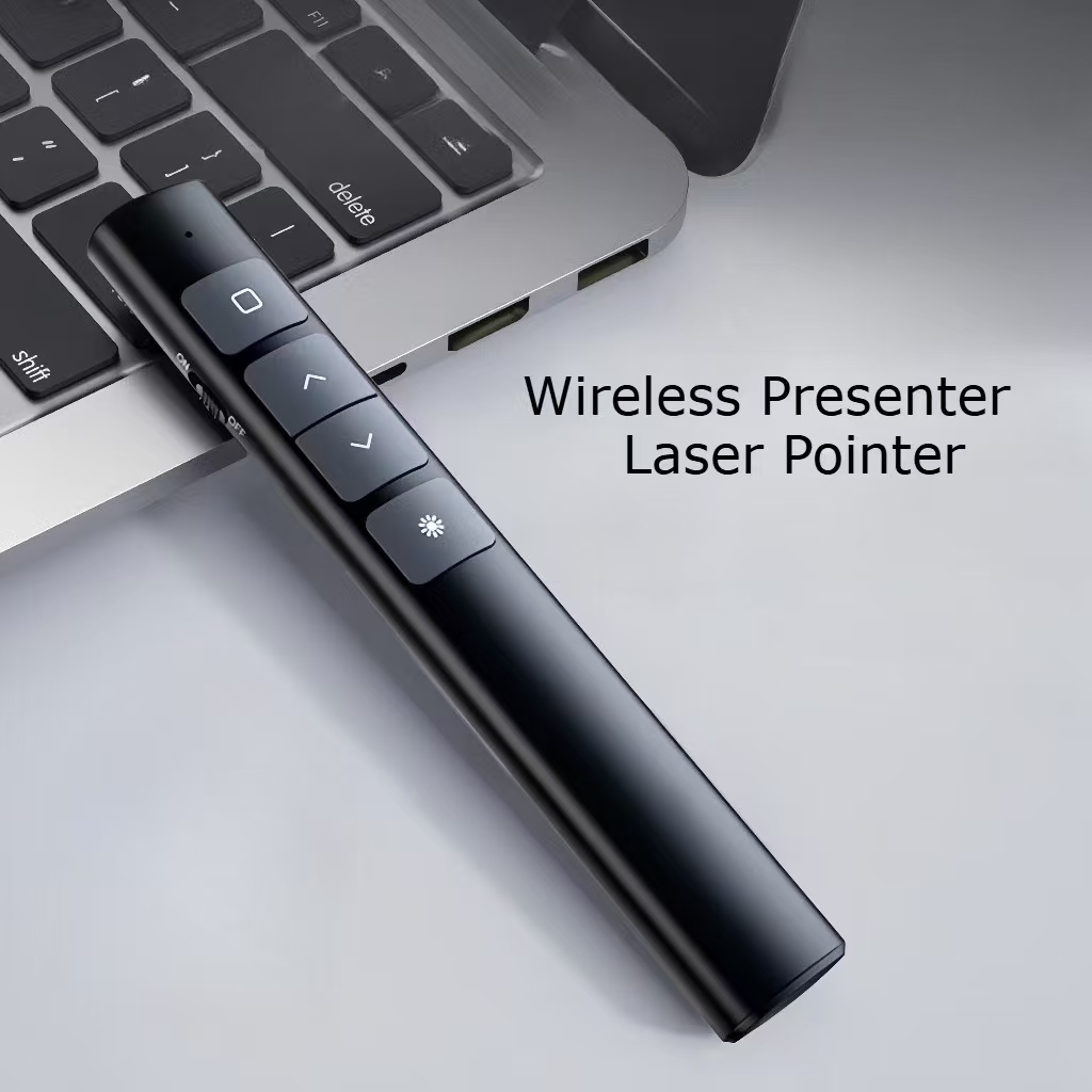 Portable Wireless Presenter Laser Red Pointer Pen 2.4ghz Remote Control Lecturer School Office ...