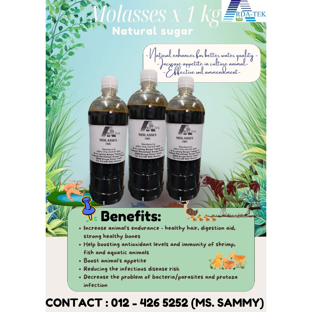 Molasses / Gula Merah Pekat [1KG] - (Untuk Penternakan, Pertanian ...