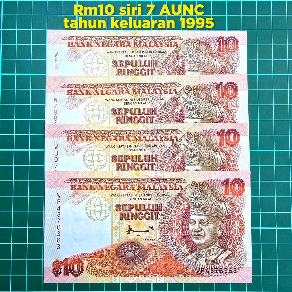 (A417) rm10 siri 7 duit kertas lama duit syiling lama barang antik ...