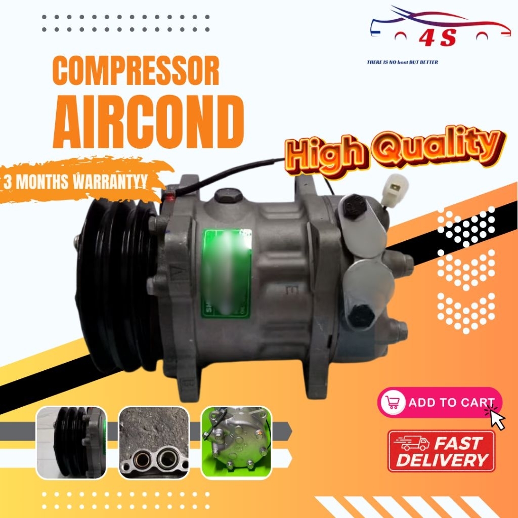3 MONTH WARRANTY COMPRESSOR PROTON WIRA ISWARA (SANDEN SYSTEM )RECOND ...