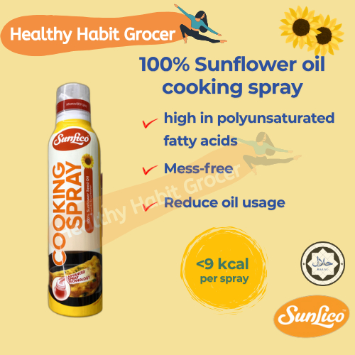 SUNLICO 100% Sunflower Cooking Oil Spray (200ml) | Low Calorie | Shopee ...