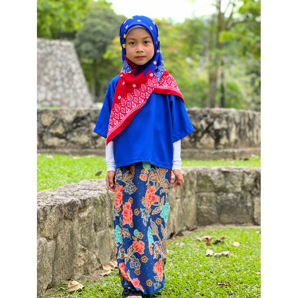 SET BAJU OPAH KAIN BATIK MERDEKA Kanak-kanak | Shopee Malaysia