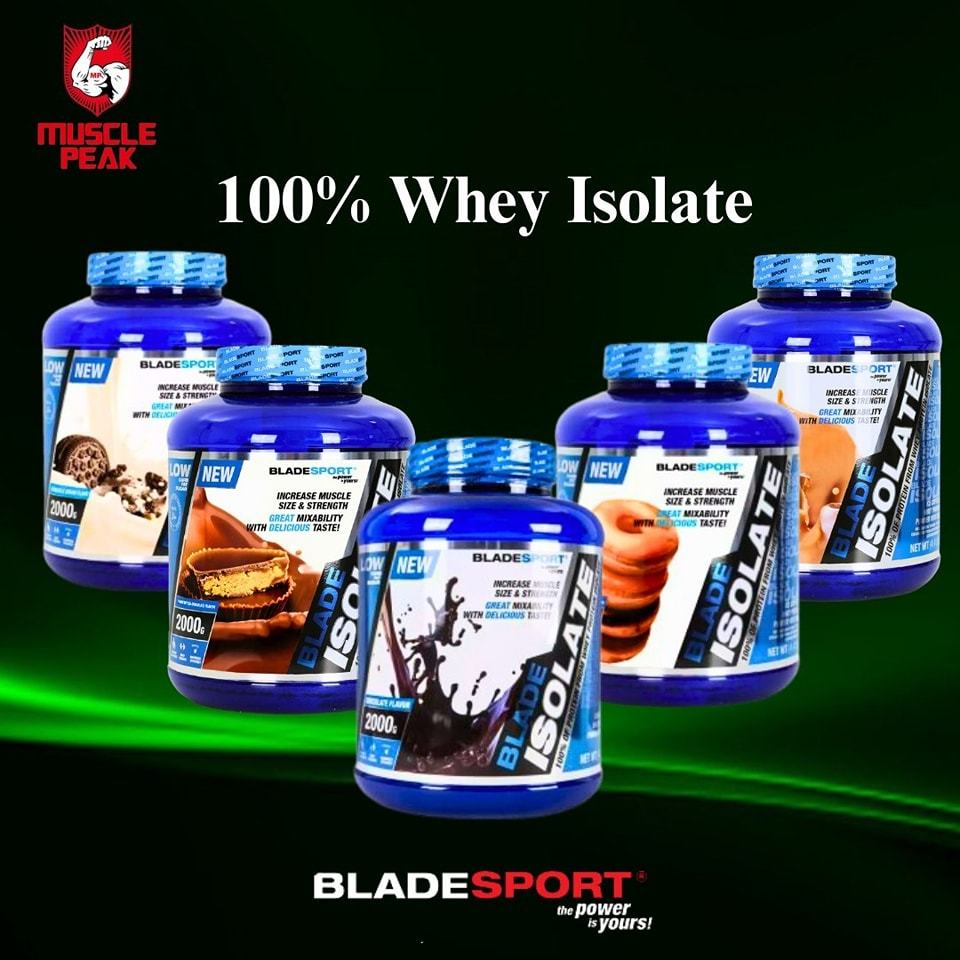 Blade Sport Isolate 100% Low Sugar Whey Protein 2kg | Shopee Malaysia