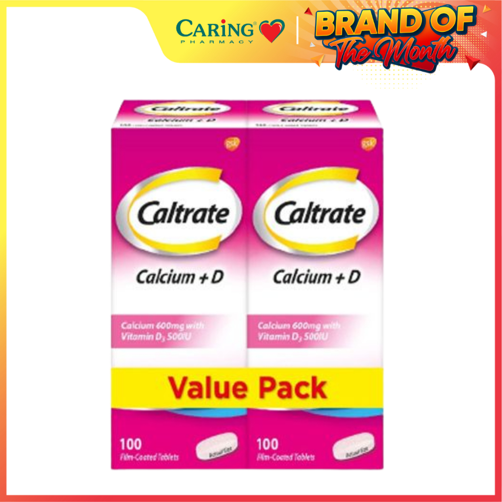 CALTRATE 600+D (100 TABLETS × 2) | Shopee Malaysia