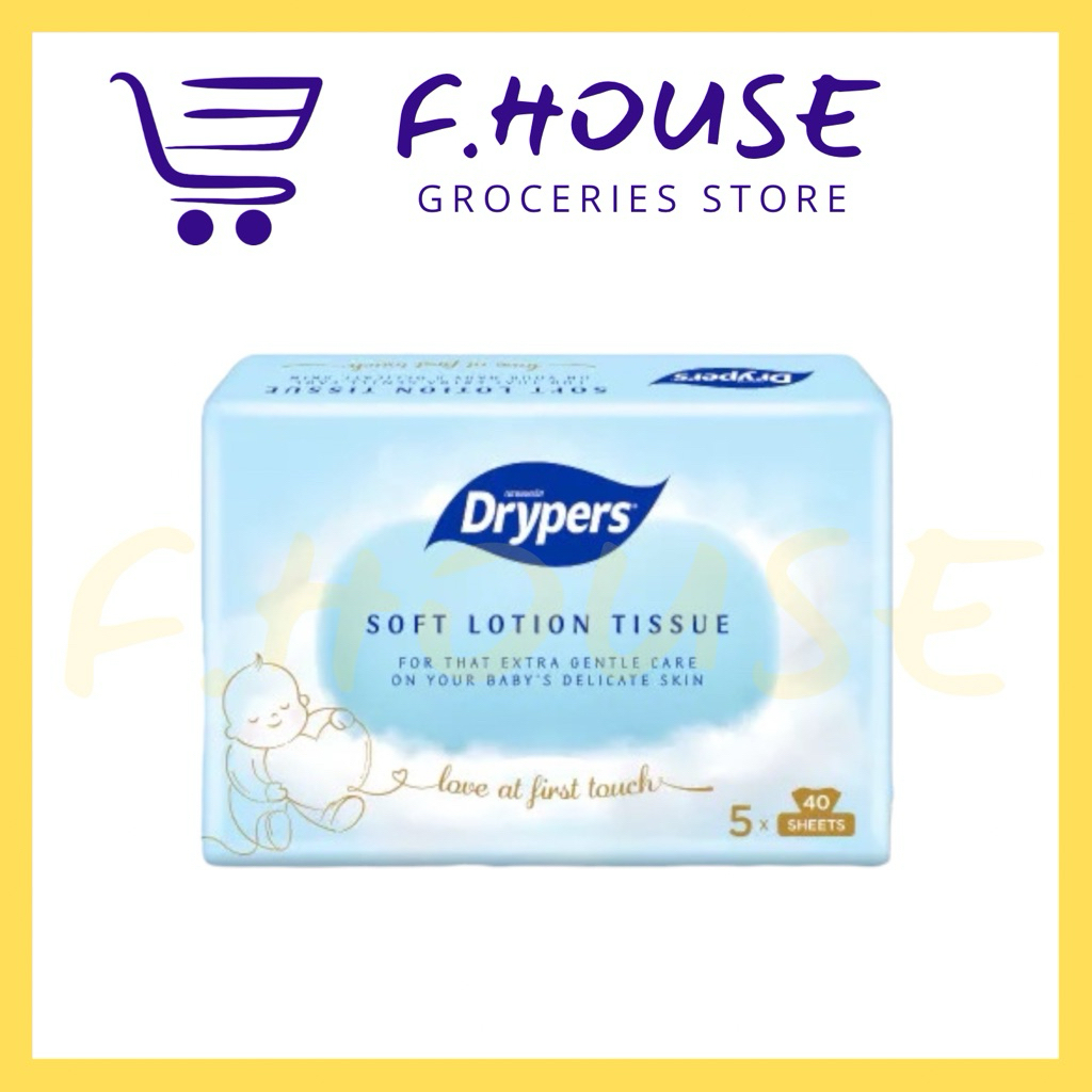 Drypers Soft Lotion Tissue (5x40’s) | Shopee Malaysia