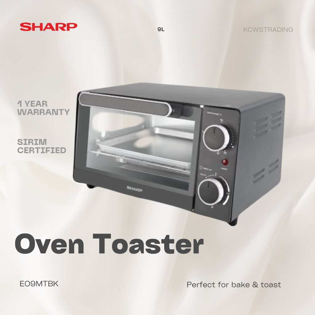 SHARP Oven Toaster EO9MTBK 9L Bake Toast Sandwich Cake Bread ...
