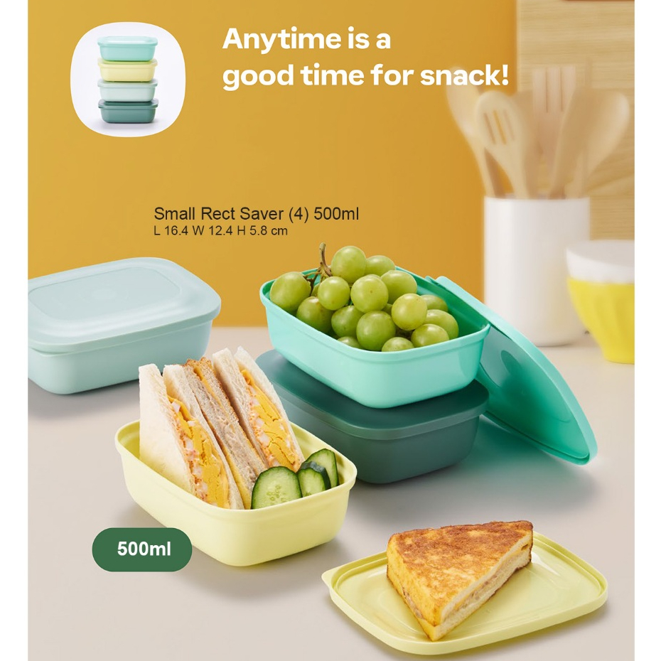 Tupperware Large Square Away (620ml) / Square Away (330ml) / Mini ...