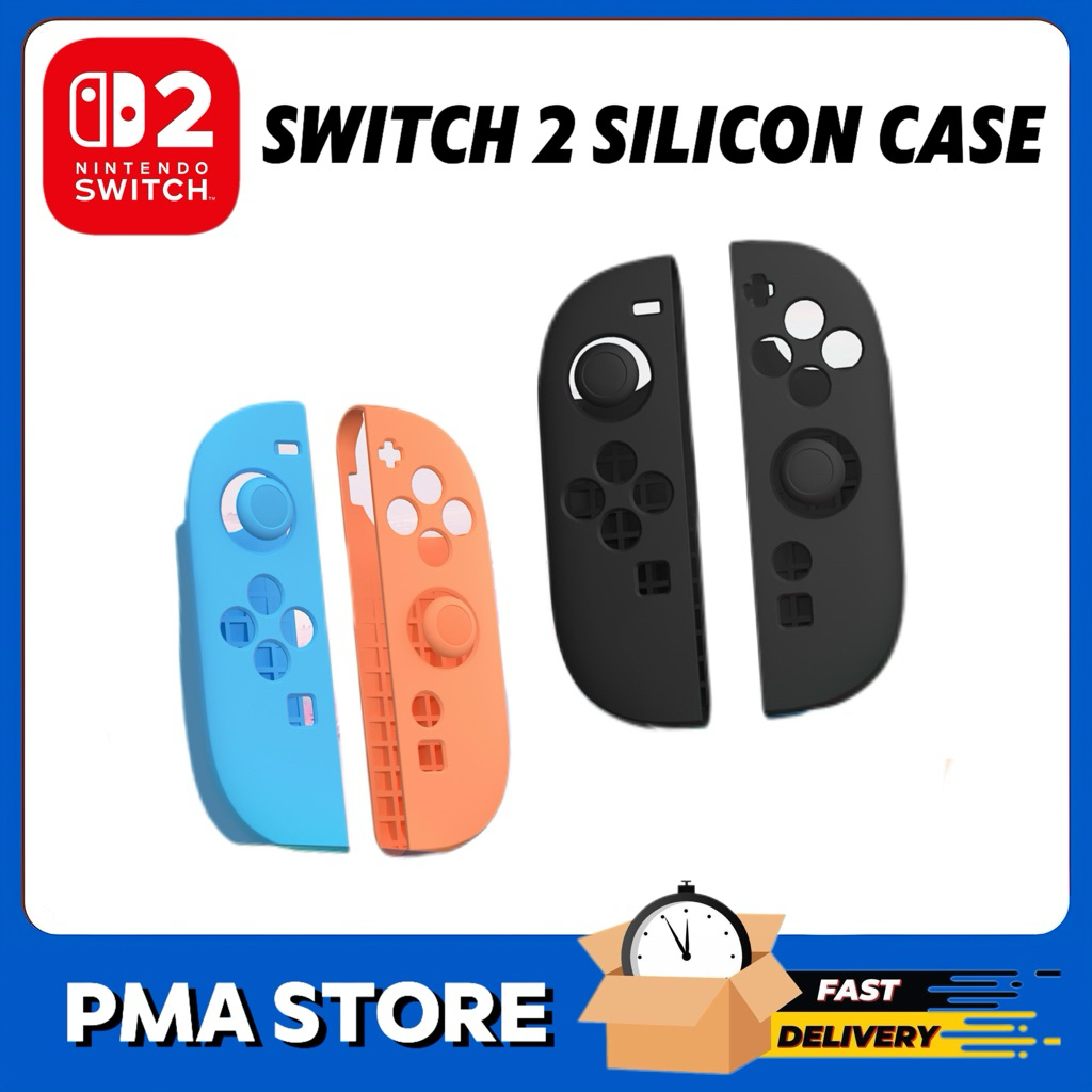 Nintendo Switch 2 Silicon Cover with joystick cap for Joycon | Shopee ...