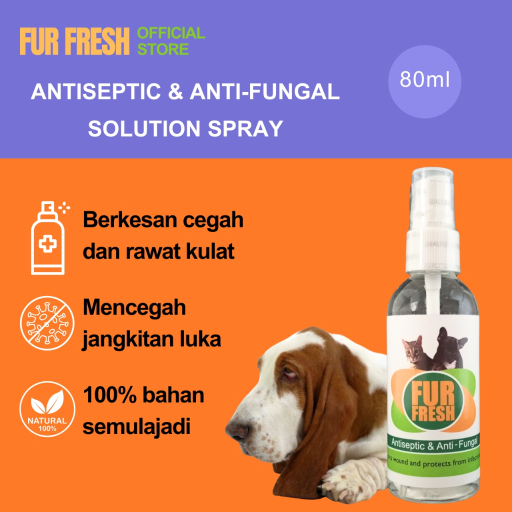 Fur Fresh Antiseptic & Anti-fungal Solution Spray | Antiseptic Solution ...