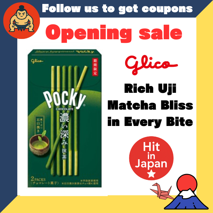 Pocky Rich Matcha 2 Bags Set Ezaki Glico Pocky matcha chocolate snack[Direct from Japan ...