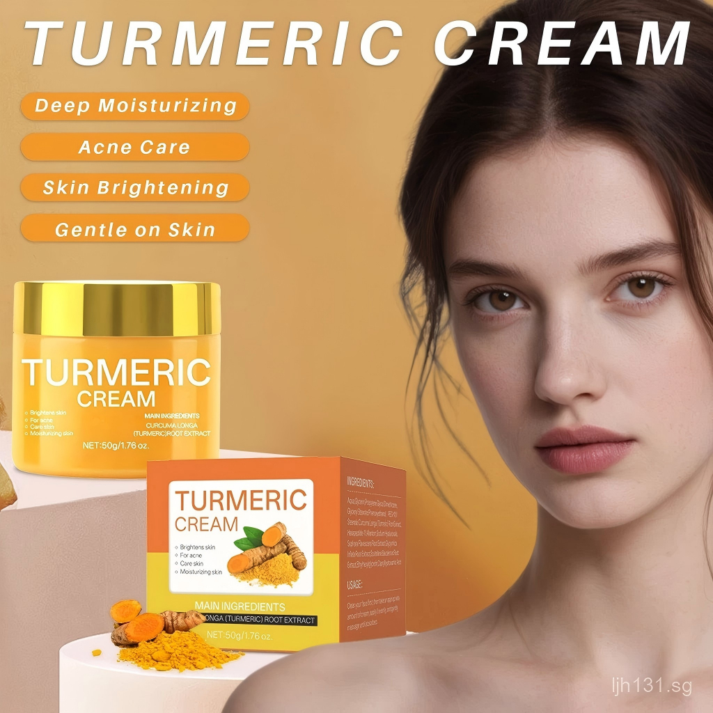 Krim Muka Kunyit Asli Turmeric Face Cream Untuk Jerawat & Kulit Cerah ...