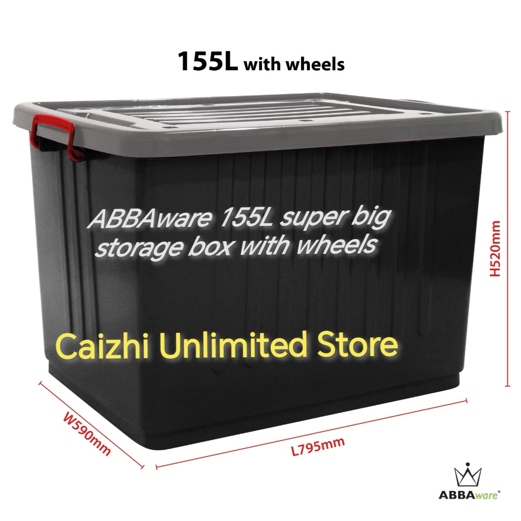 Century /ABBAware storage box 155L with 6wheels | Shopee Malaysia