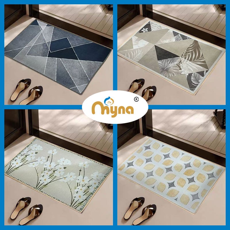 Myna | 40x60cm Anti Slip Mats Door Entrance Floor Mat Cotton Home ...
