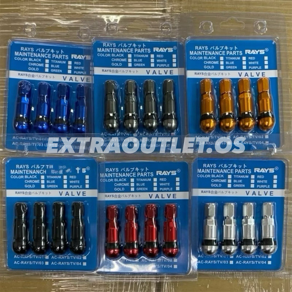 RAYS Long Alloy Aluminium Tubeless Wheel Tire Steel Valve /Aluminium ...