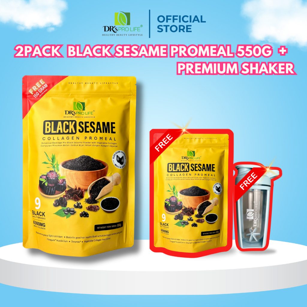 Drs Pro Life Black Sesame Meal Replacement 瘦身美白黑发蛋白质营养排毒 [Free 150g ...