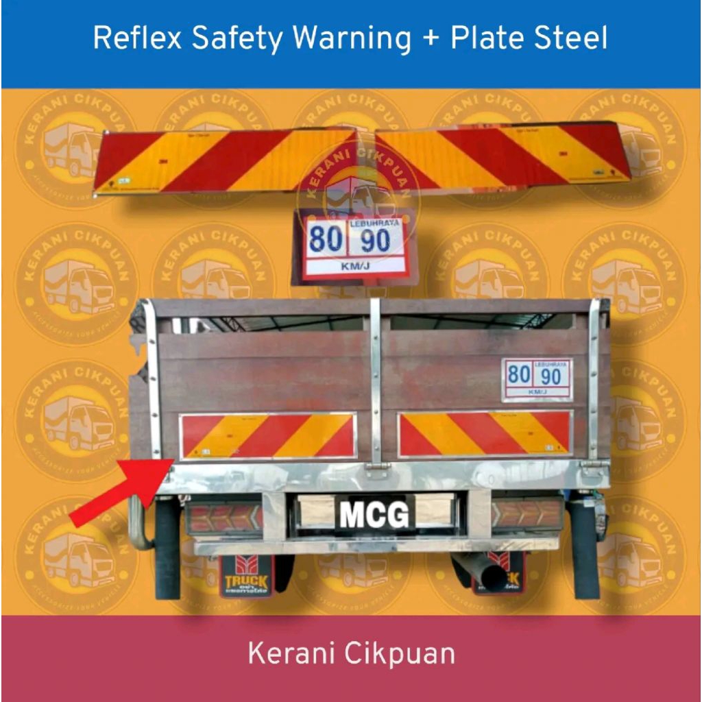 Sticker Safety Reflector Lulus Puspakom Reflector Warning Safety Jpj ...